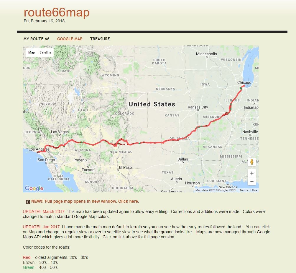 Route66map - Places 2 Explore